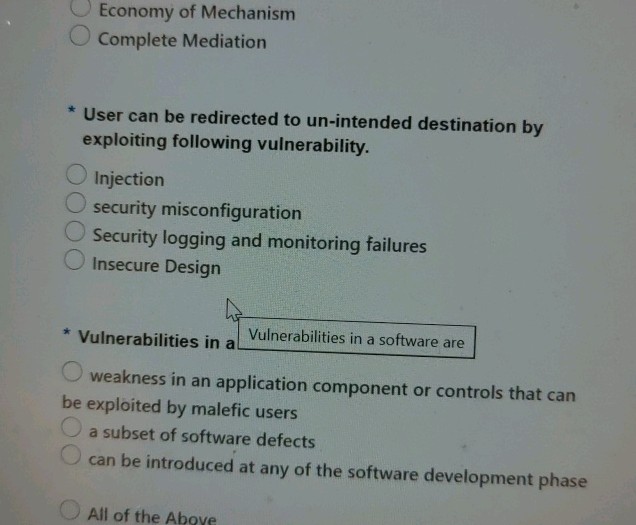 Economy of Mechanism Complete Mediation | StudyX
