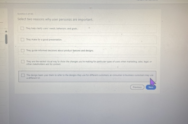Question 5 of 143 Select two reasons why | StudyX