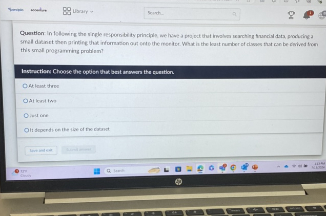 Tpercipio accenture Library Search Question