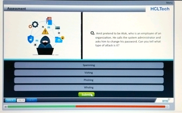 Menu Assessment HCLTech Q Amit pretend to | StudyX