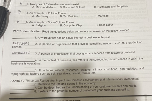 3 Two types of External environments exist | StudyX