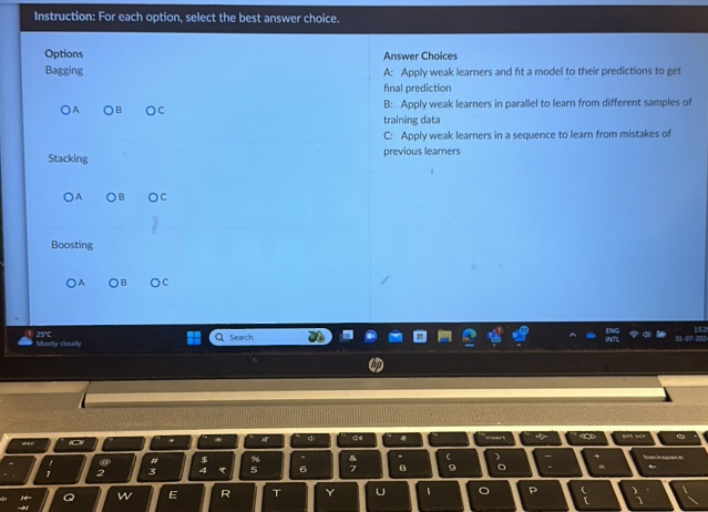 Instruction For each option select the best | StudyX