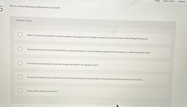 Help Save 4 Exit Submit Which of the | StudyX