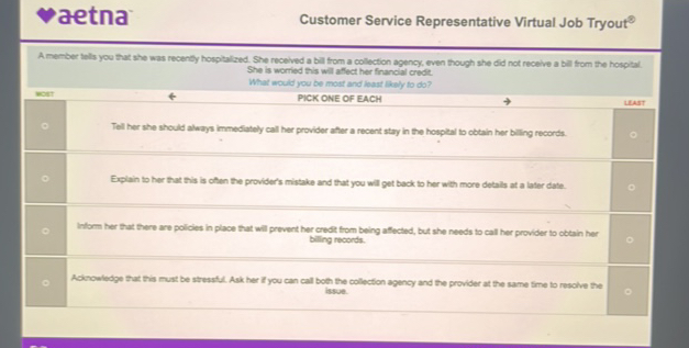 - aetna Customer Service Representative | StudyX