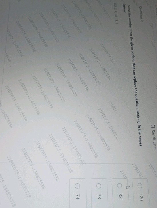 Revisit Later Question 9 120 Select the | StudyX