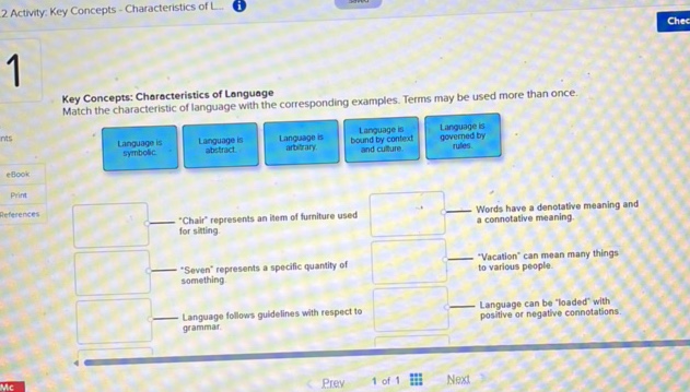 2 Activity Key Concepts - Characteristics | StudyX