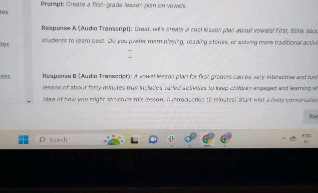 Prompt Create a first-grade lesson plan on | StudyX