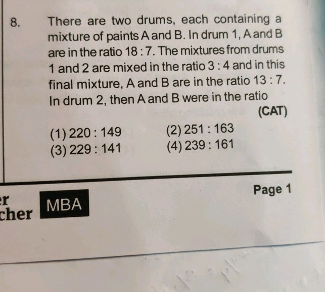 8 There are two drums each containing a | StudyX