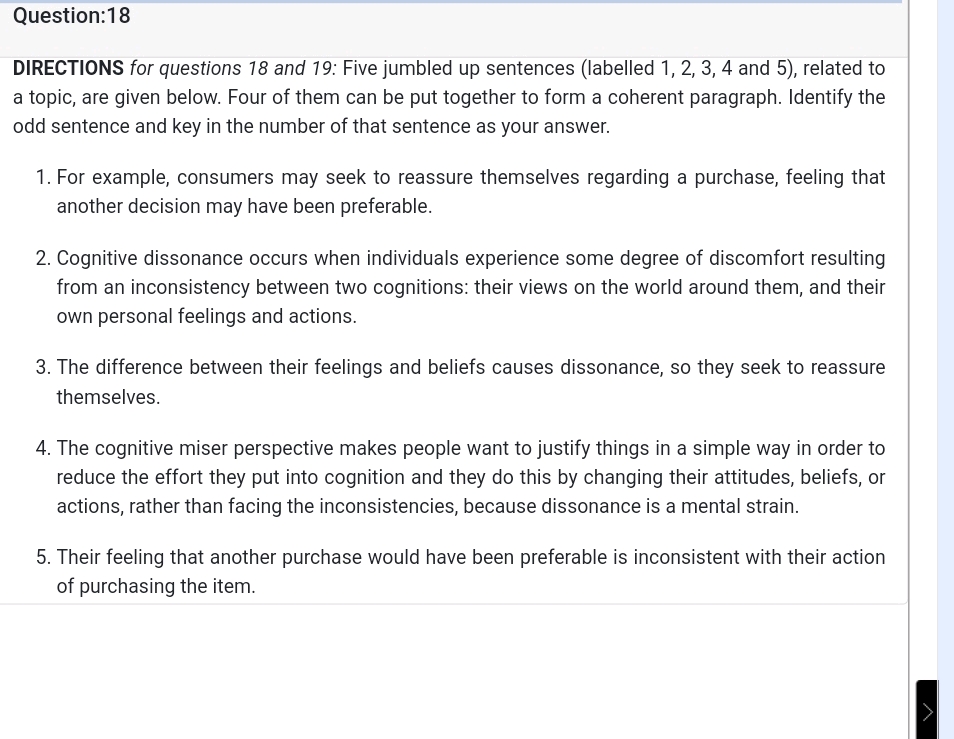 Question18 DIRECTIONS for questions 18 and | StudyX
