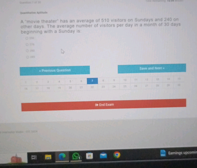 Guestion 7 al 30 Time kemaning Ts04 winuss | StudyX