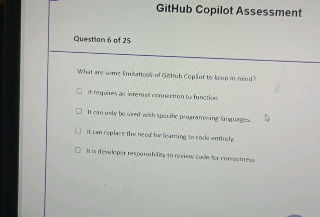 GitHub Copilot Assessment Question 6 of 25 | StudyX