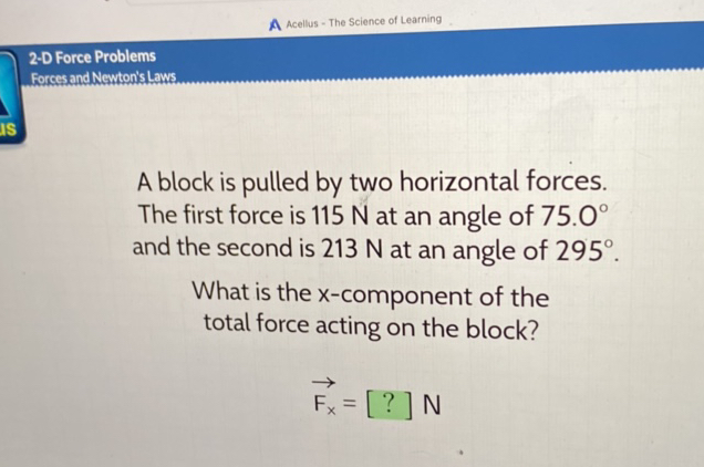 A Acellus - The Science of Learning 2-D | StudyX