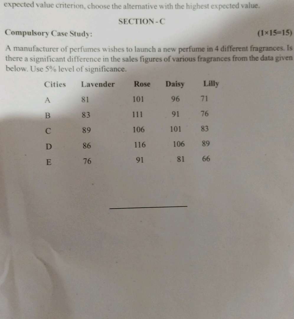 expected value criterion choose the | StudyX