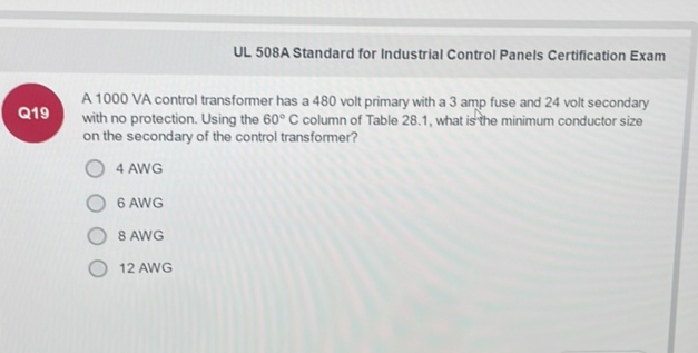 UL 508A Standard for Industrial Control | StudyX