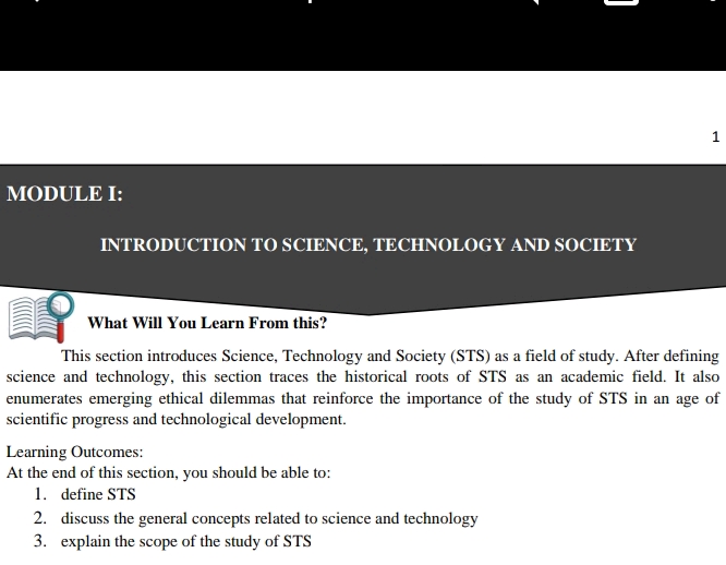 1 MODULE I INTRODUCTION TO SCIENCE | StudyX