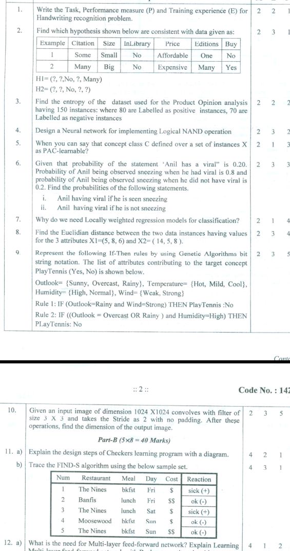 2 Code No 14 11 a) Explain the design | StudyX