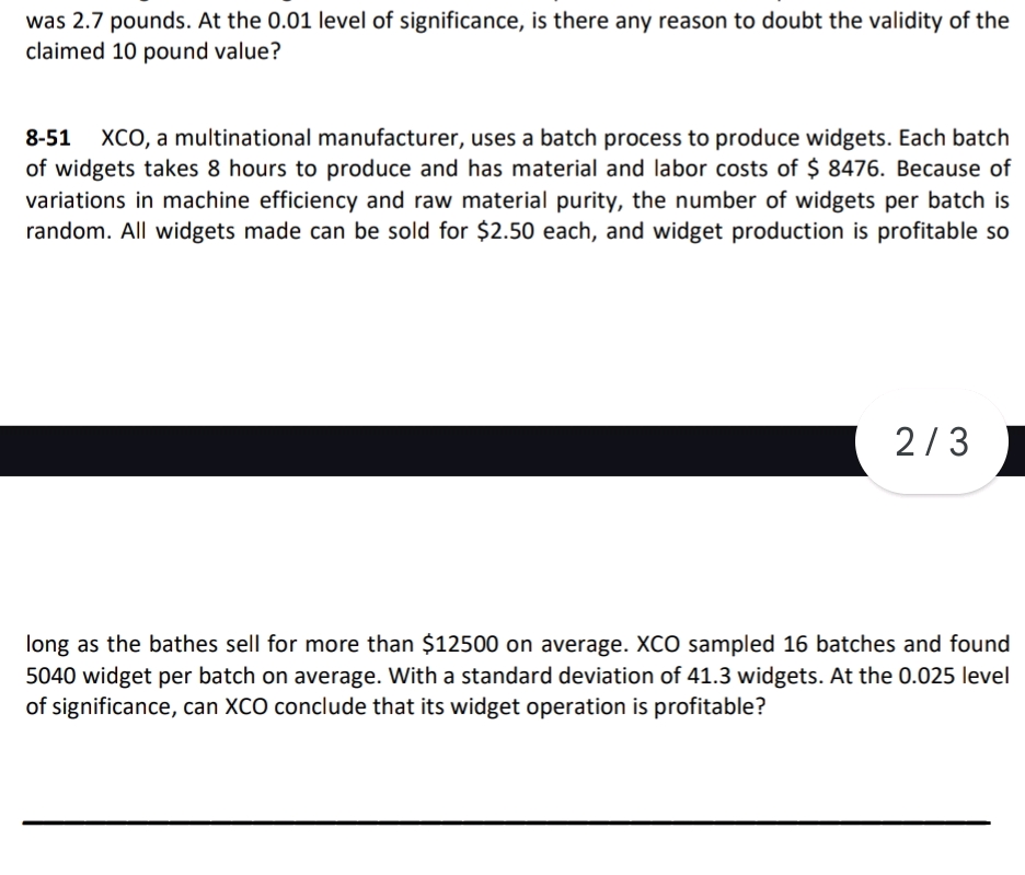 was 27 pounds At the 001 level of | StudyX