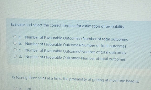 Evaluate and select the correct formula for | StudyX