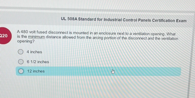 UL 508A Standard for Industrial Control | StudyX
