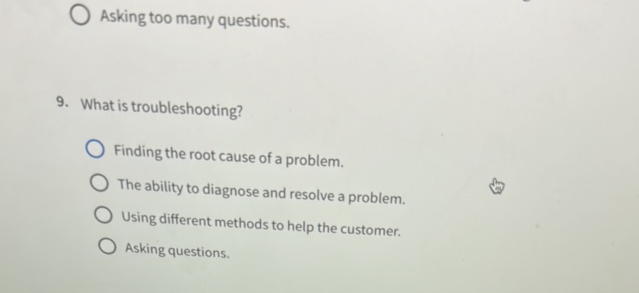 Asking too many questions 9 What is | StudyX