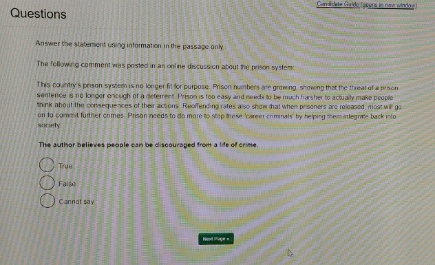Questions Candidate Guide (opens in new | StudyX