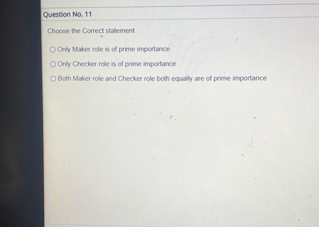 Question No 11 Choose the Correct statement | StudyX