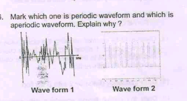 Mark which one is periodic waveform and | StudyX
