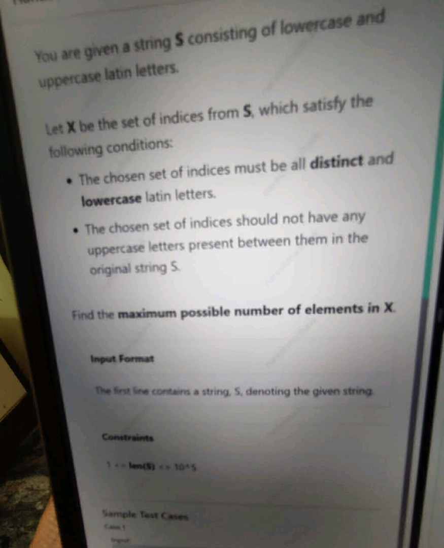 You are given a string S consisting of | StudyX