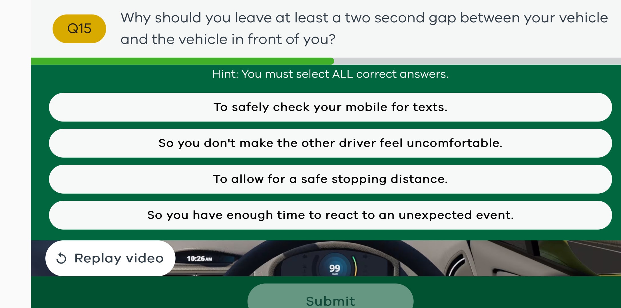 Q15 Why should you leave at least a two | StudyX