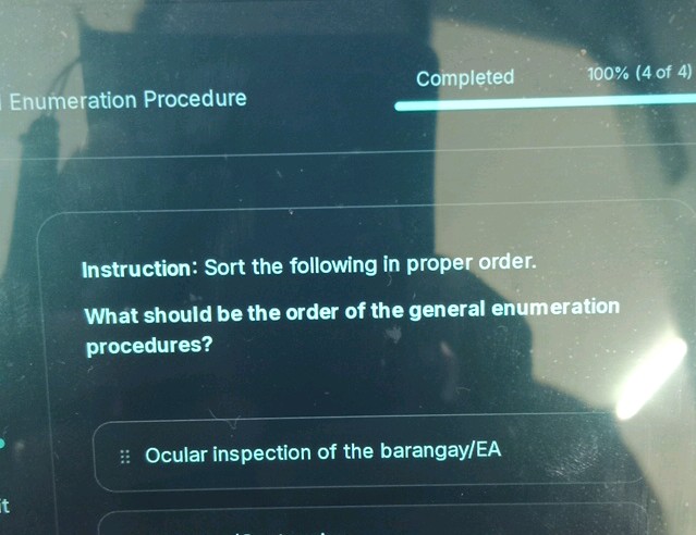 Enumeration Procedure Completed 100 (4 of | StudyX