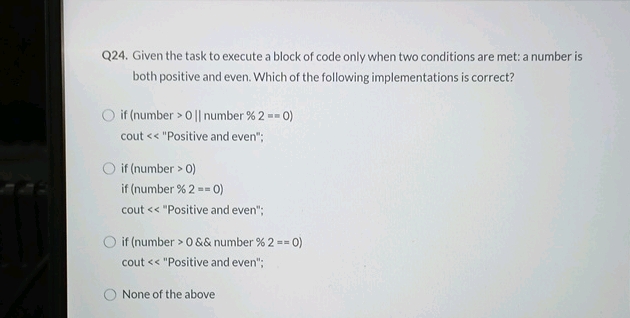 Q24 Given the task to execute a block of | StudyX
