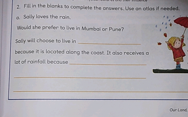 2 Fill in the blanks to complete the | StudyX