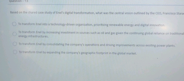 Based on the shared case study of Enels | StudyX
