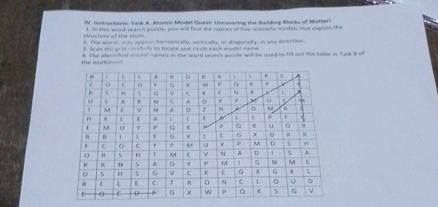 IV Instrucsioms Tash A Atomic Model Quest | StudyX