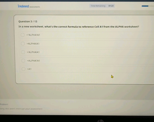 illolCl assessments Time Remaining 01 23 | StudyX