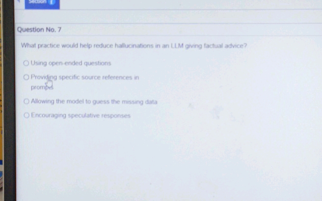 Question No 7 What practice would help | StudyX