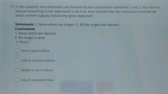 13 In this question two statements are | StudyX