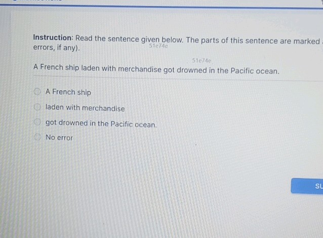 Instruction Read the sentence given below | StudyX