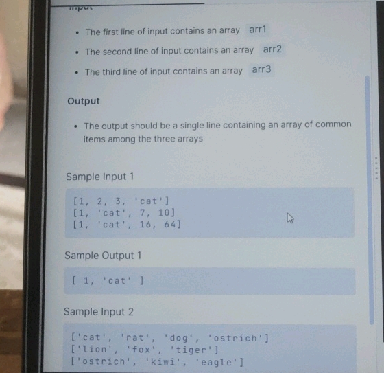- The first line of input contains an array | StudyX