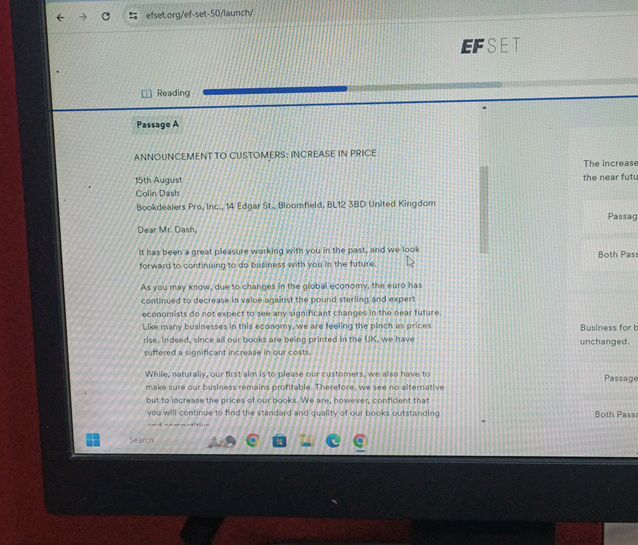 efsetorg/ef-set-50/launch EFSET Reading | StudyX