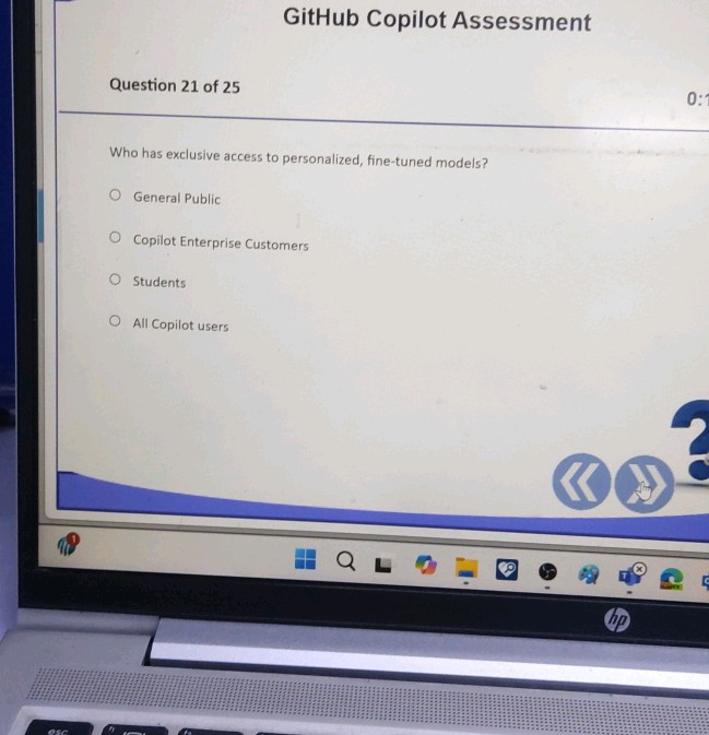 GitHub Copilot Assessment Question 21 of 25 | StudyX