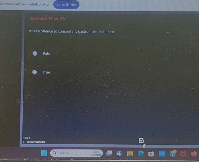 le Chrome isnt your default browser Set as | StudyX