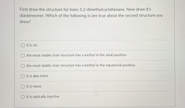 First draw the structure for
