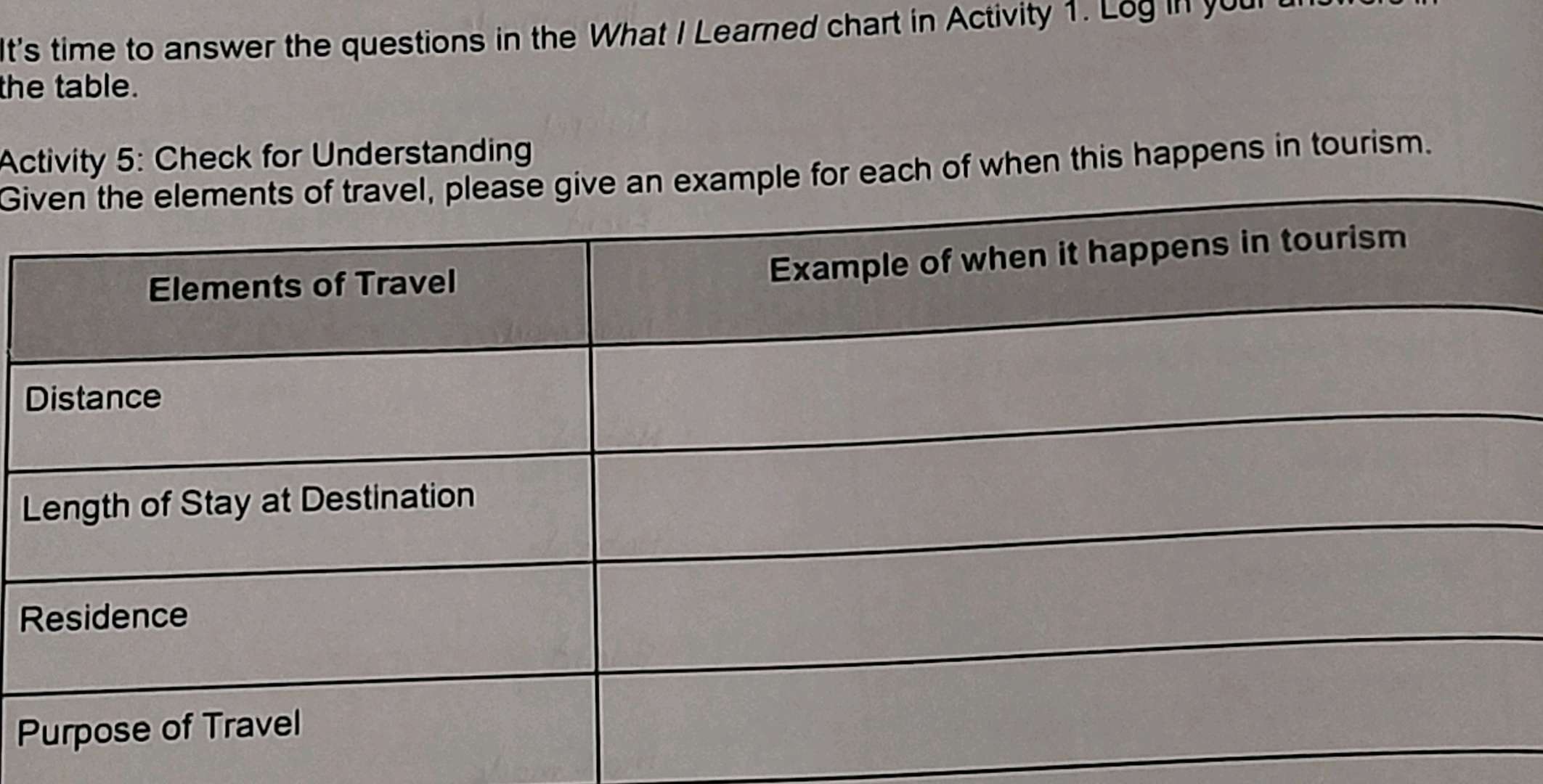 Its time to answer the questions in the | StudyX