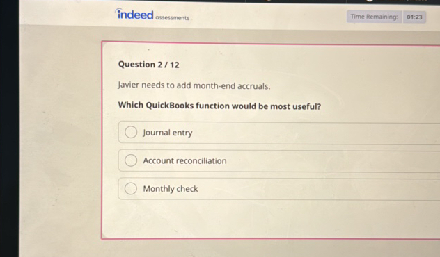 Javier Needs To Add Month End