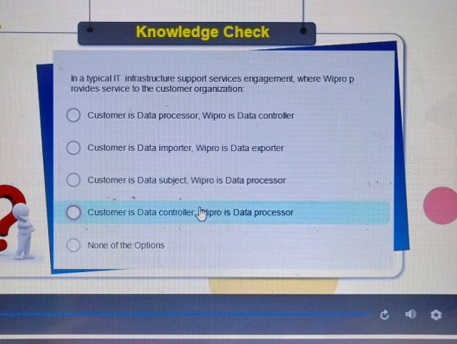 Knowledge Check In a typical IT