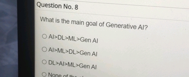 Question No 8 What is the main goal of | StudyX