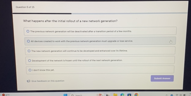 Question 5 of 15 What happens after the | StudyX