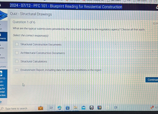 2024 - 07/12 - PFC 101 - Blueprint Reading