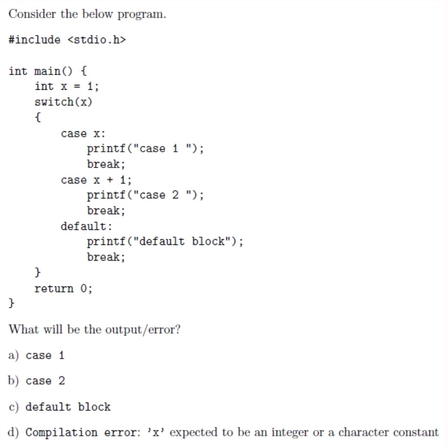 Consider the below program include int | StudyX